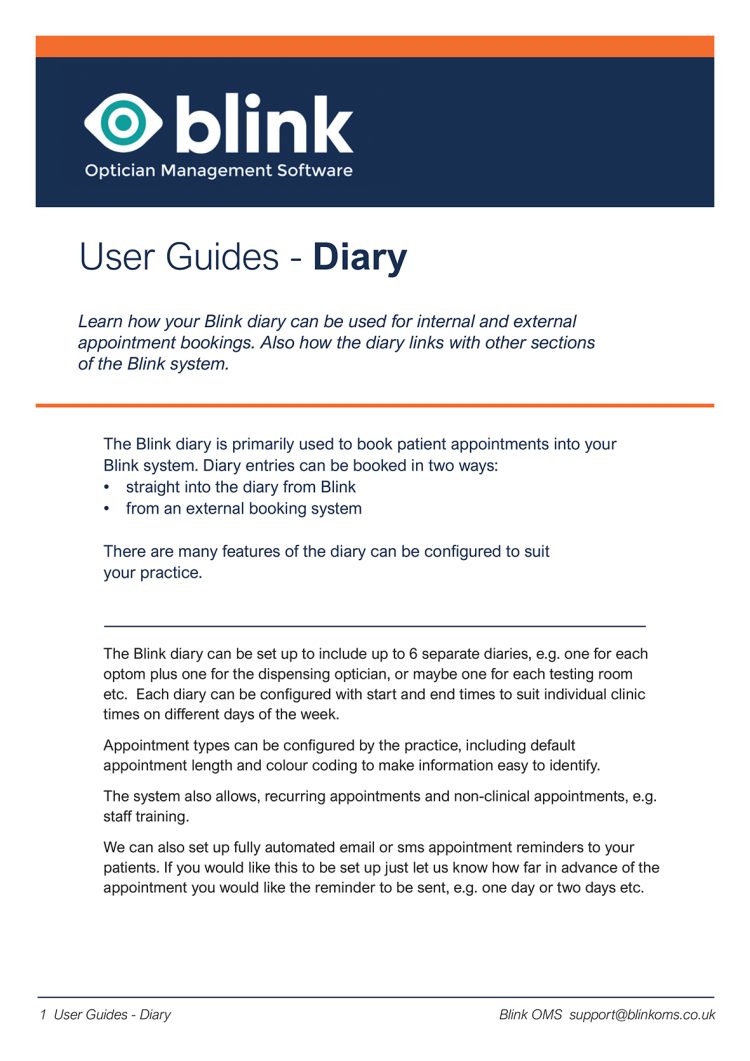 Blink User Guides